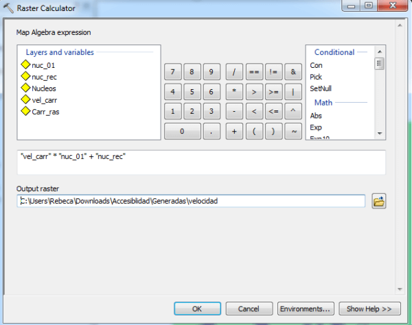 Análisis de Coste Distancia con ArcGIS – GEASIG