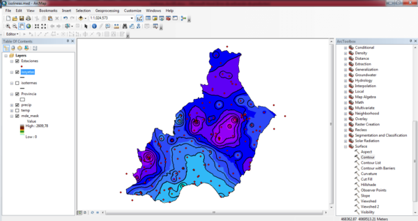Mapas de isolíneas con ArcGIS – GEASIG