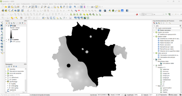 Sustituir valores de un raster con QGIS – GEASIG